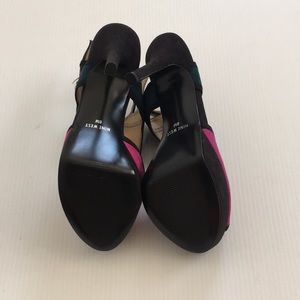 Nine West | Shoes | Nine West Color Block Platform Heels | Poshmark
